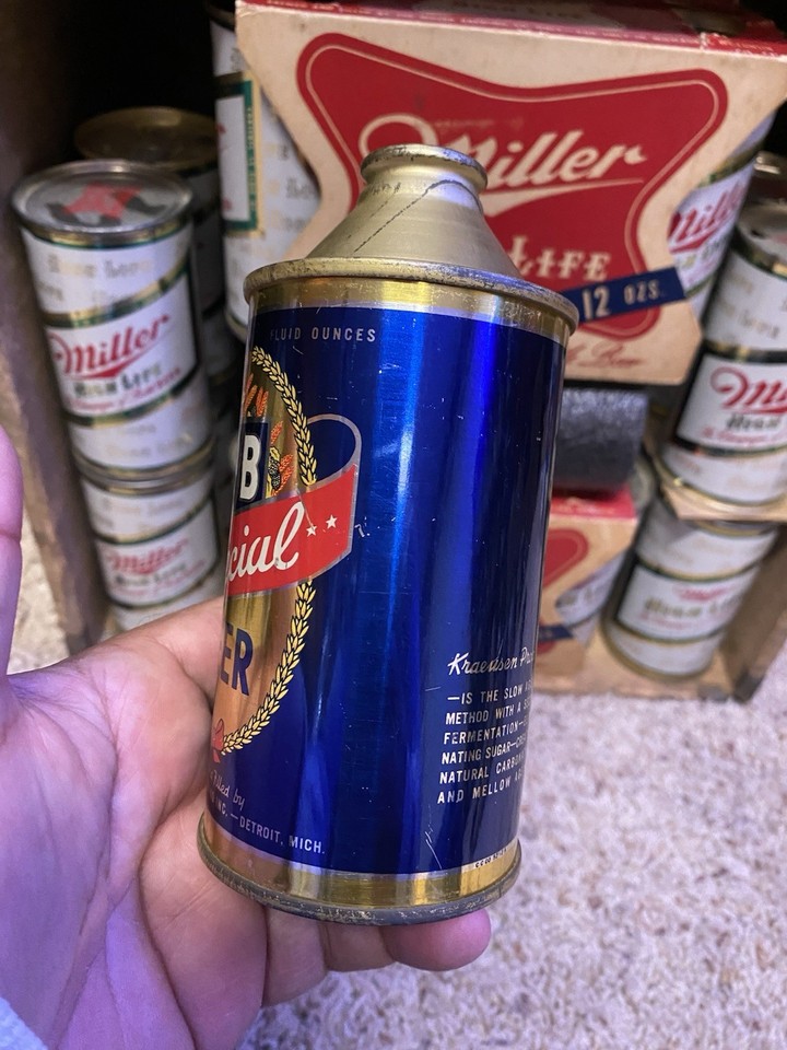 Ekhardt & Becker Beer Cone Top Can E & B Special Cone Top Detroit MI ...