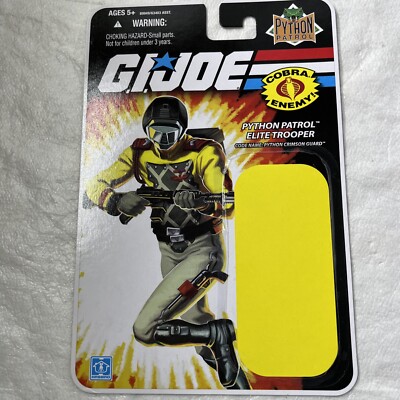 2008 GI Joe Python Patrol Elite Trooper / Python Crimson Guard Uncut ...