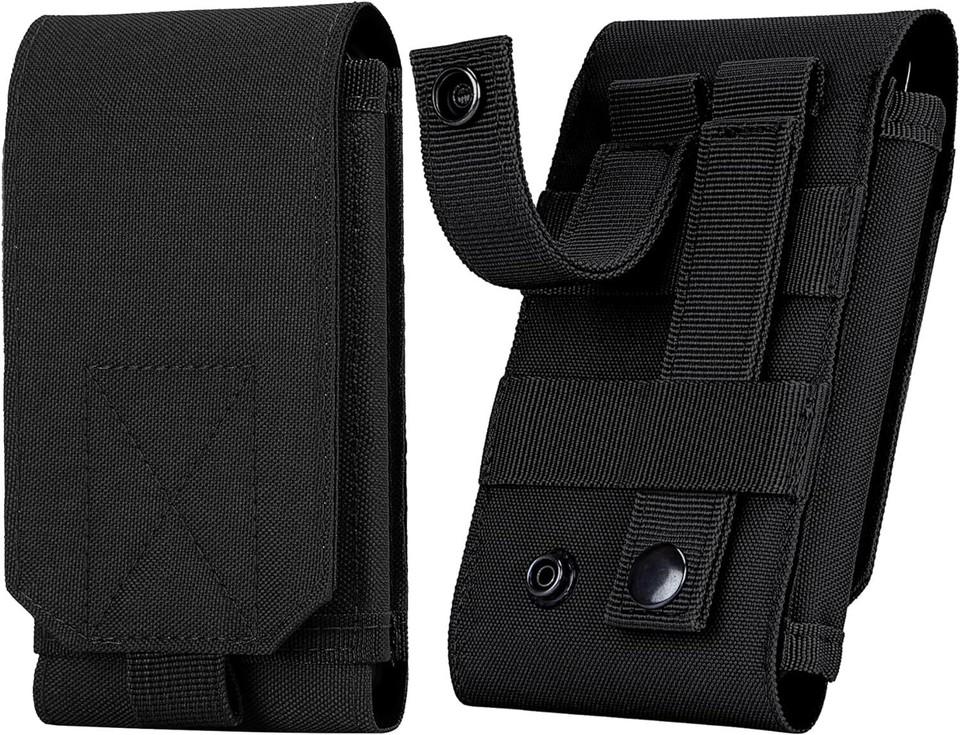 Tactical Molle Cell Phone Bag Case with Belt Clip Loop Holster Pouch ...