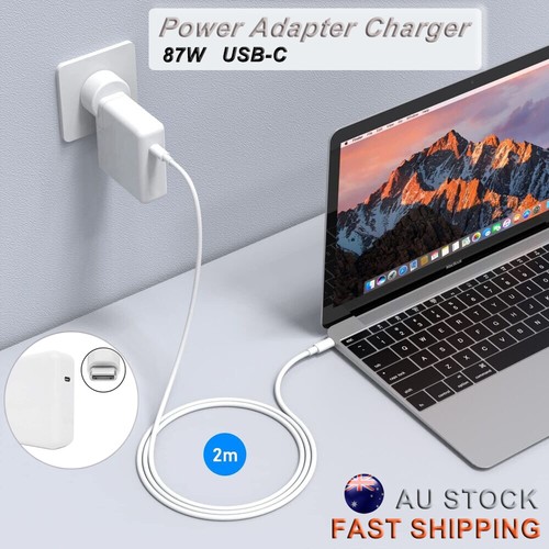 87W USB-C Power Adapter Charger 2M Type-C Cord for Apple Macbook Air ...