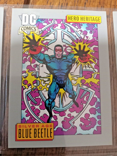 1992 DC Comic Cards Superman Hero Heritage #2 Blue Beetle Silver age | eBay