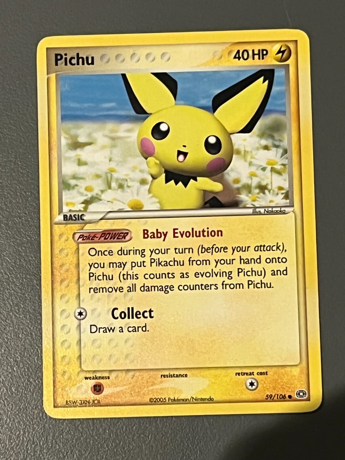 Pichu Evolution Card