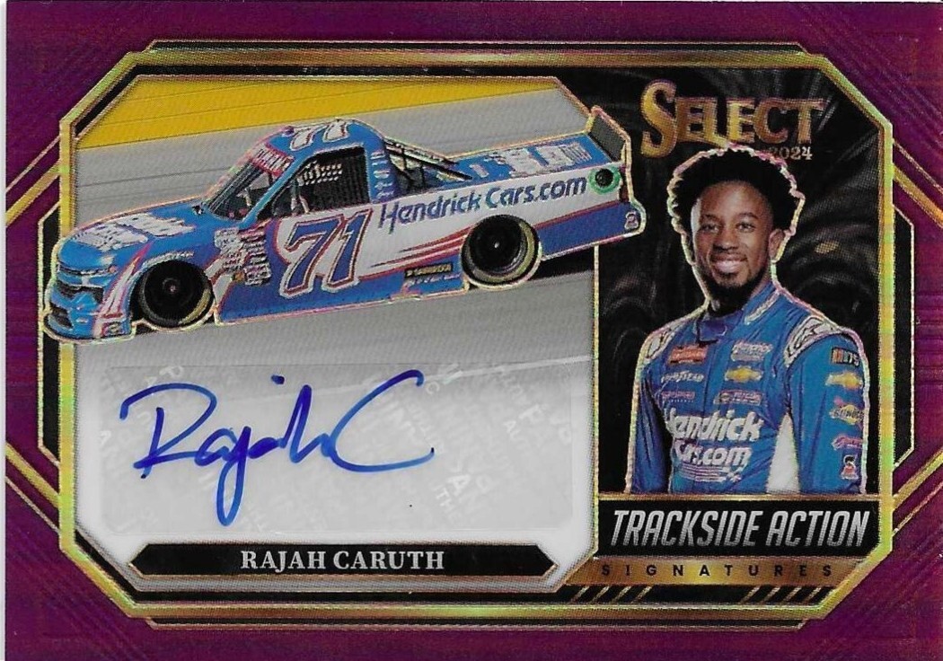 2024 Panini Select - Trackside Action Signatures Rajah Caruth #TAS-RCT ...