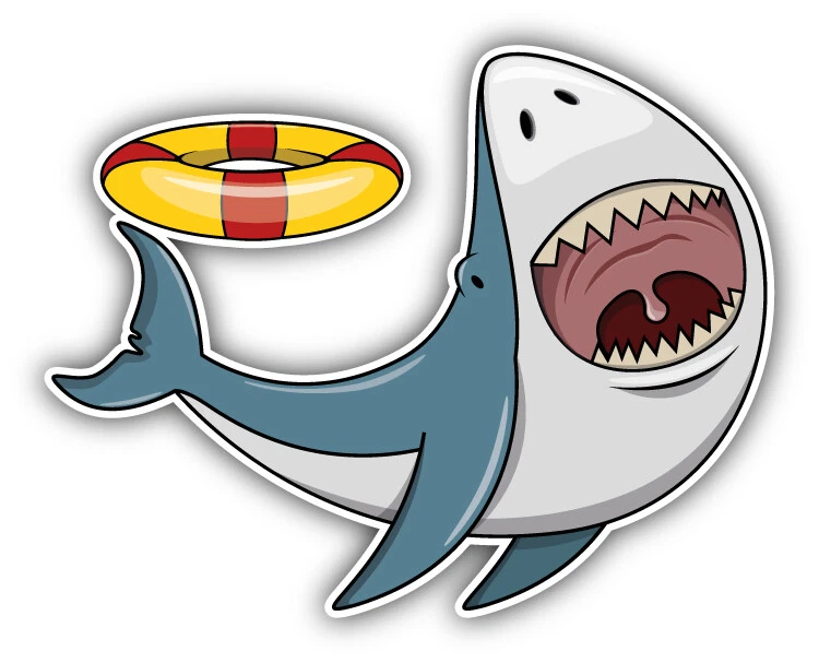 Mean Cartoon Shark