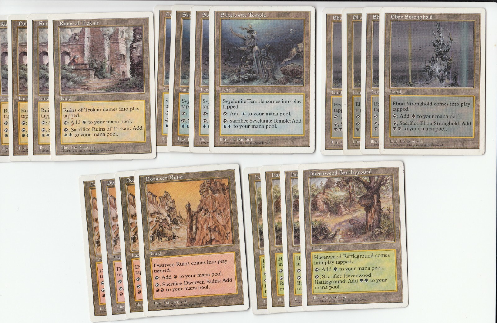 20 Sacrifice Land - 5th Edition - Played - 4x of each - Sets - Magic ...