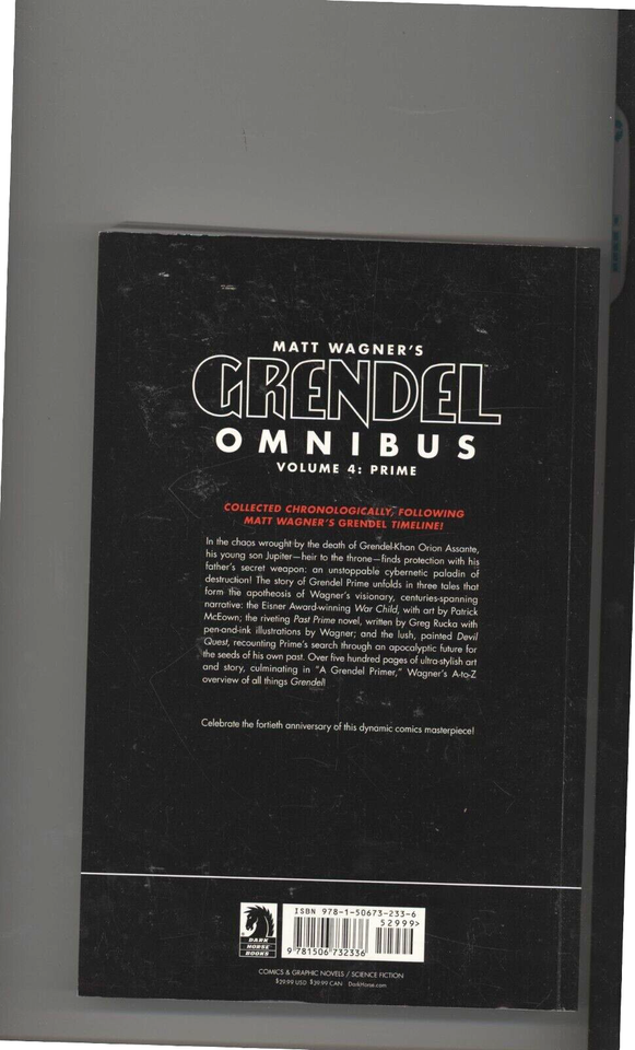 Grendel Omnibus Volume 4: Prime New Never Read TPB | eBay