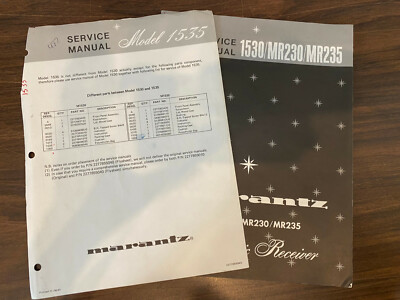 MARANTZ 1535 AND 1530 RECEIVER Service Manual **ORIGINAL** | eBay