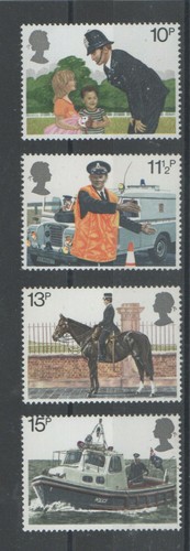 1979 150th Anniversary of the Metropolitan Police Stamp Set, Shift 15p ...