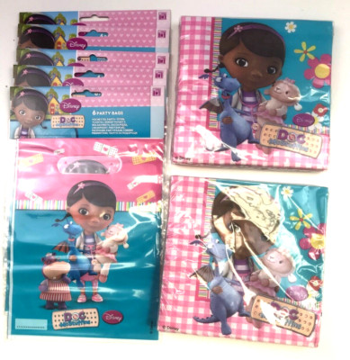 Disney Doc McStuffins 40 Napkins & 30 Party Bags - Value Party Pack | eBay
