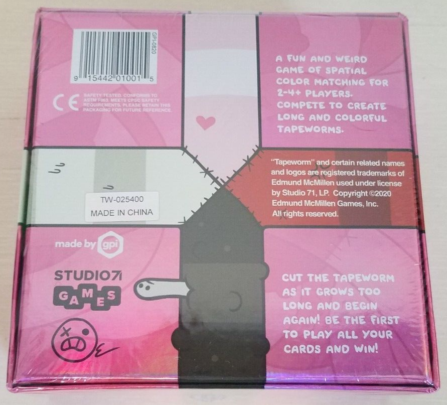 Tapeworm Kickstarter Exclusive Pink Box Edition New Sealed No Extra ...