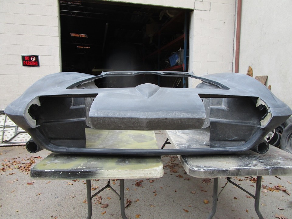 67 corvette jig assembled press molded fiberglass front end clip 150 ...