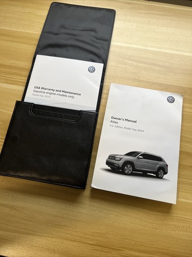 2019 VOLKWAGEN ATLAS OWNERS MANUAL + CASE + Warranty Book VW ...