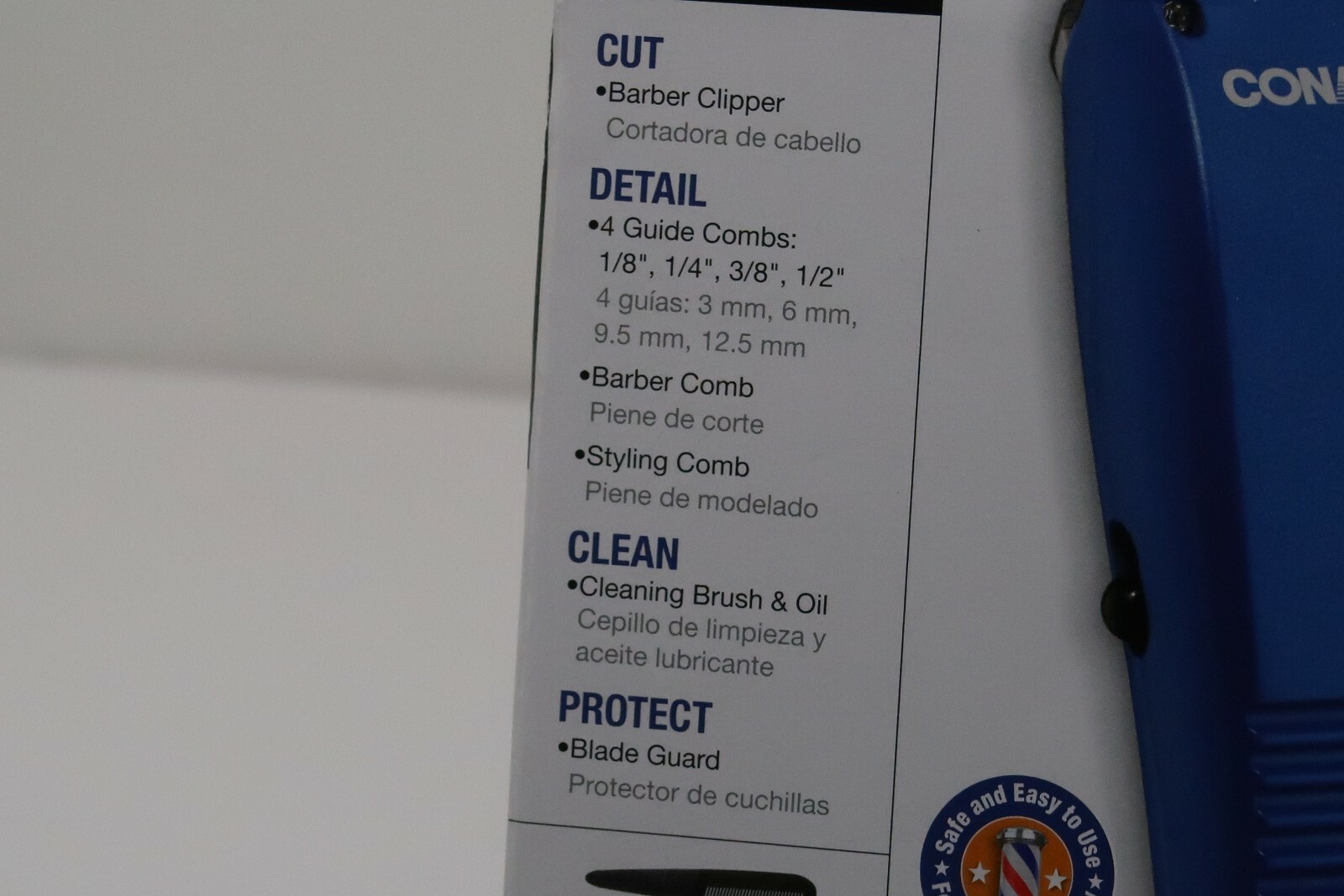 Conair Basic Cut Home Hair Cutting Clippers HC99FD, BLUE 1 Count (Pack ...
