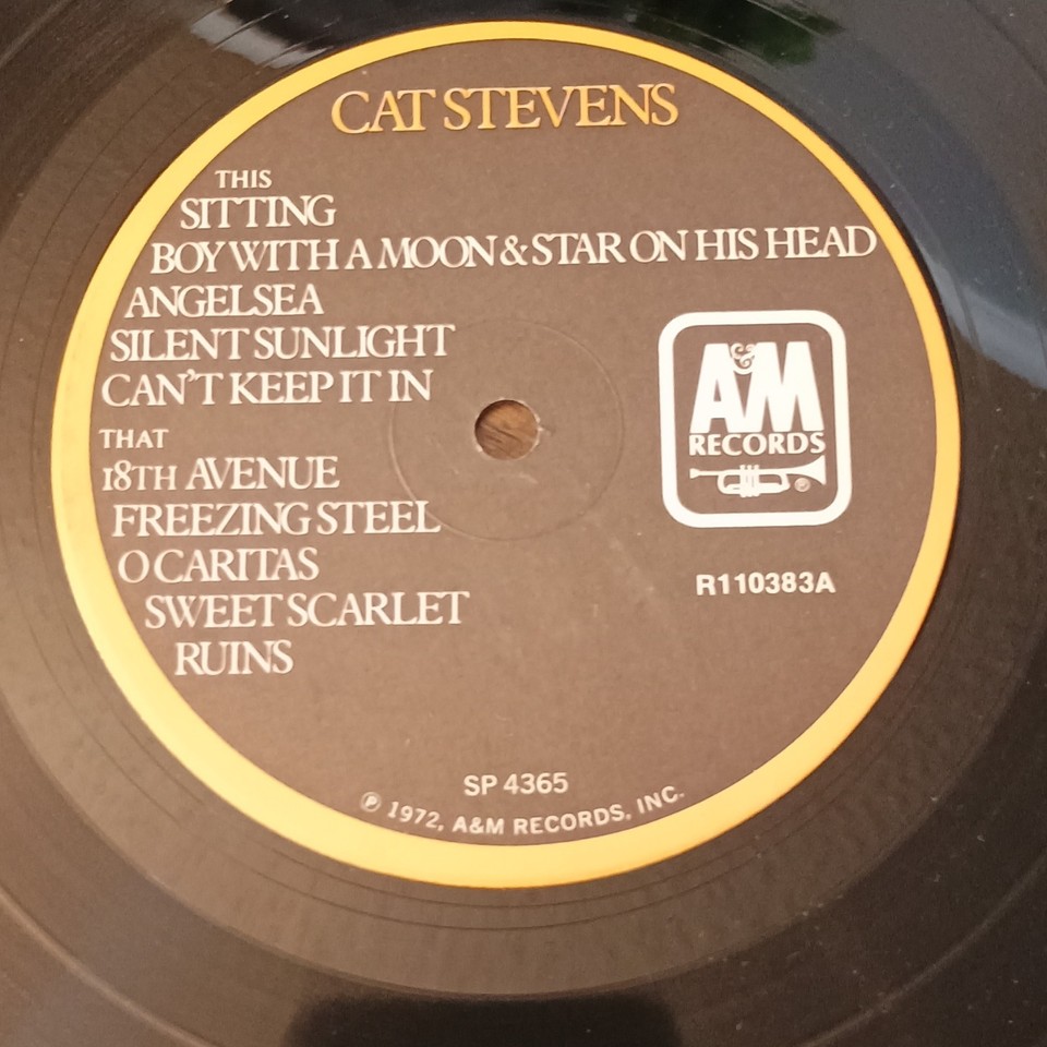 A&M Records Cat Stevens Catch Bull At Four 12" LP Vinyl 1972 SP 4365 | eBay