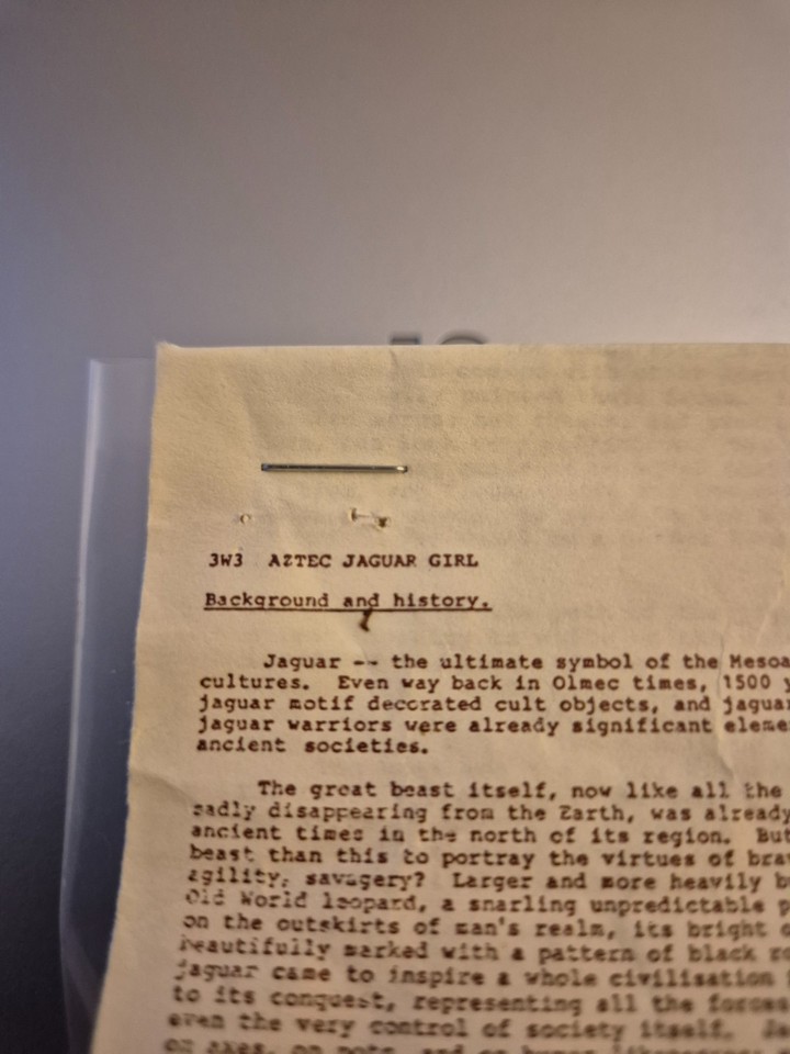 Mascot Models 3W3 AZTEC JAGUAR GIRL by The Tim Richards Collection from ...