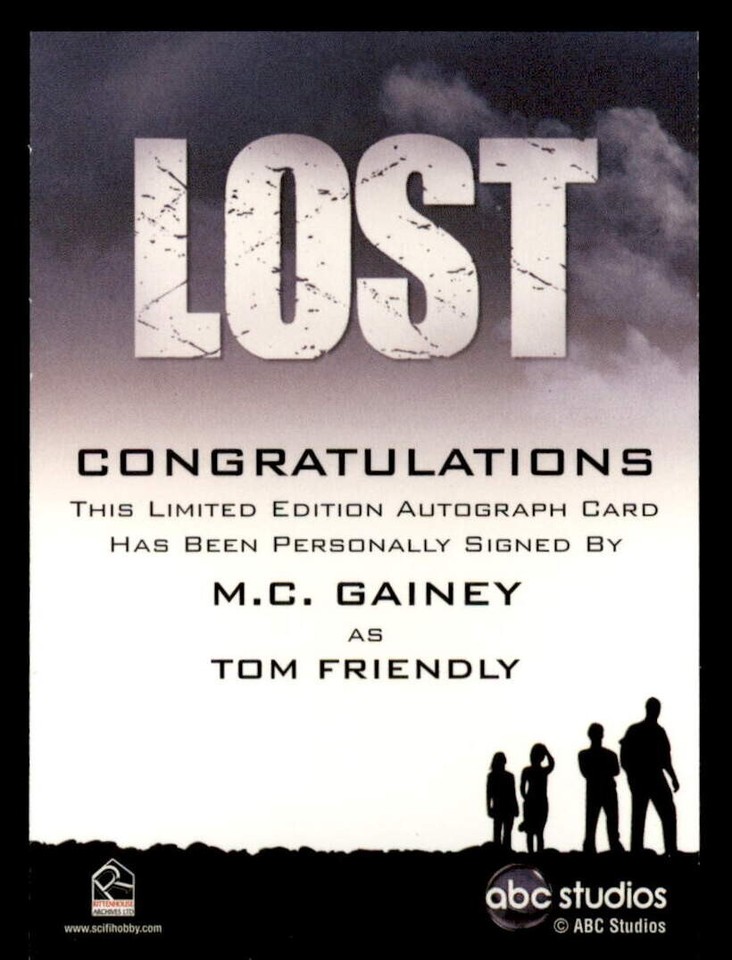 2010 Rittenhouse Lost Archives Auto M.C. Gainey as Tom Friendly | eBay