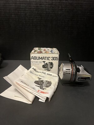 Abu Garcia AbuMatic 305 Spincast Fishing Reel 6lb Anti Reverse Japan ...