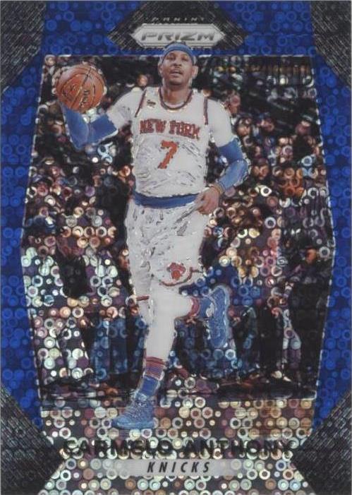 2017-18 Panini Prizm - Carmelo Anthony #279 Blue Fast Break Prizm /175 ...
