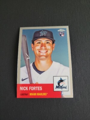 2022 Topps Chrome Platinum #144 Nick Fortes Miami Marlins Baseball Card ...