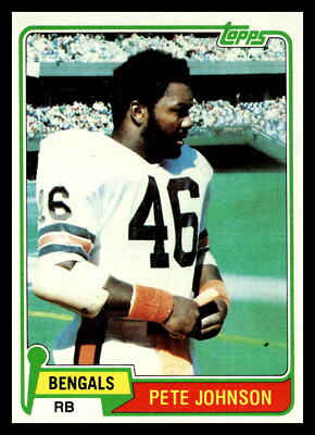 1981 Topps #427 Pete Johnson Cincinnati Bengals Football Card EX/NM | eBay