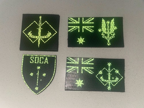 2 commando SAS ANF Special forces Australian flag patch patches ...