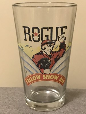 ROGUE YELLOW SNOW ALE BEER GLASS | eBay
