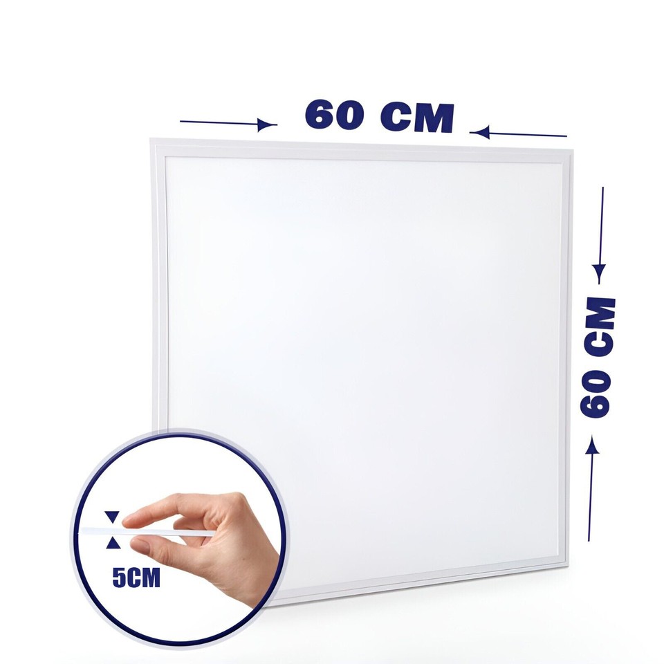 48W 600X600 LED Panel Light Suspended Ceiling Square Tile Grid 65K ...