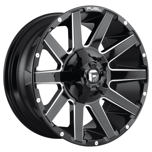 20 Inch Black Wheels Rims Ford F250 F350 Fuel Offroad D615 D61520901757 ...