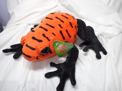 Sugar Loaf Orange black striped Tree Frog Plush Stuffed Animal 13” with ...