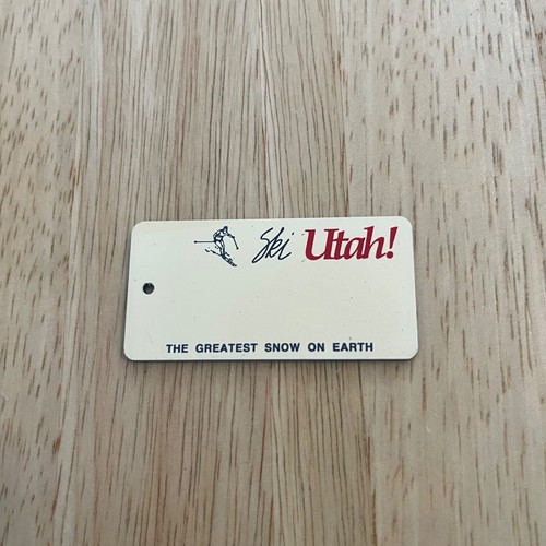 Vintage Utah State License Plate Blank Keychain Key Chain Ring Plastic ...