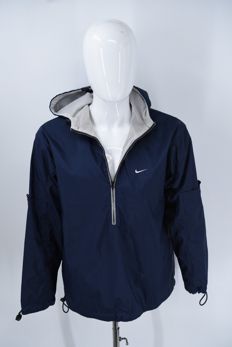 Vintage Nike Sportswear Hooded 1/2 Zip Anorak Rain Wind Vintage Nike Sportswear Hooded 1/2 Zip Anorak Rain Wind