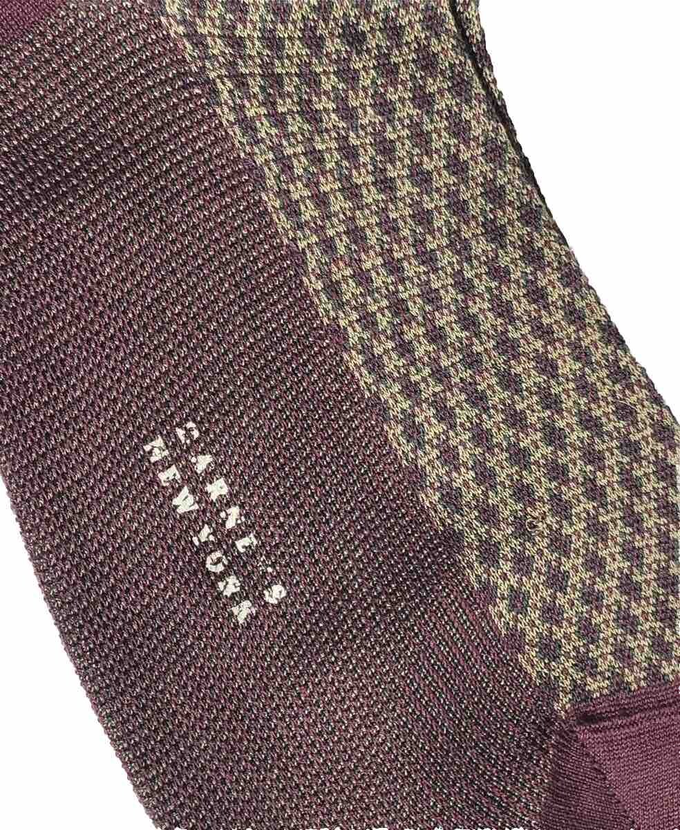 BARNEYS NEW YORK Mens Dress Socks~ Italy~Burgundy and Green ~ New With ...