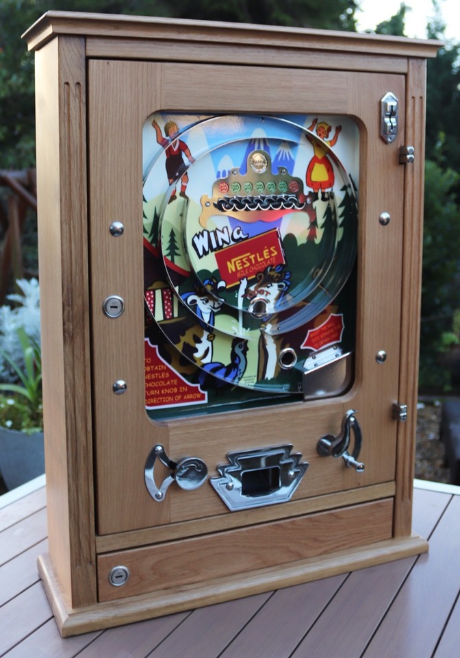 NESTLÉS CHOCOLATE ALLWIN VINTAGE RETRO PENNY ARCADE AMUSEMENT MACHINE | eBay UK