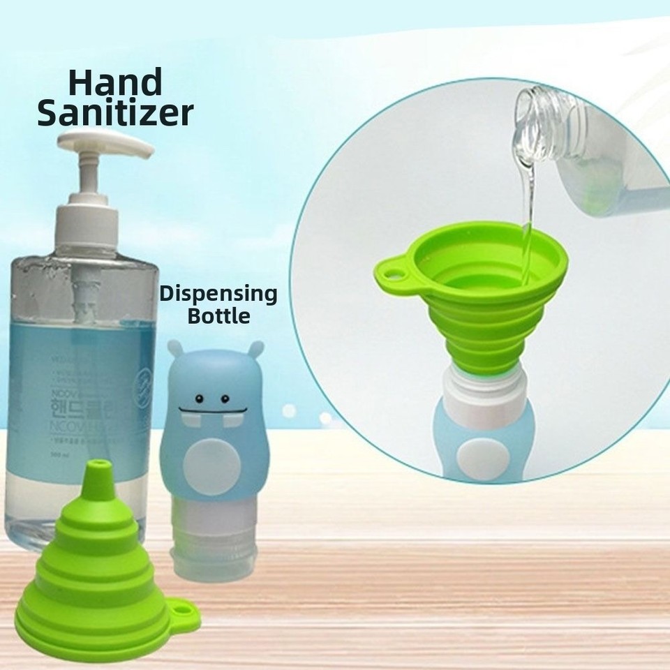 4Pcs Mini Foldable Funnel Retractable Design Collapsible Funnel Kitchen ...