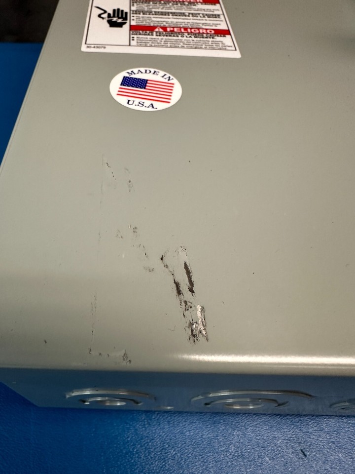 Eaton Type 3R Series-B 30A General Duty Fusible Safety Switch Enclosure ...