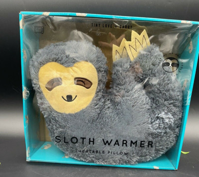 Sloth Plush Animal Heatable Pillow Warmer Beauty Collective Tiny Love ...