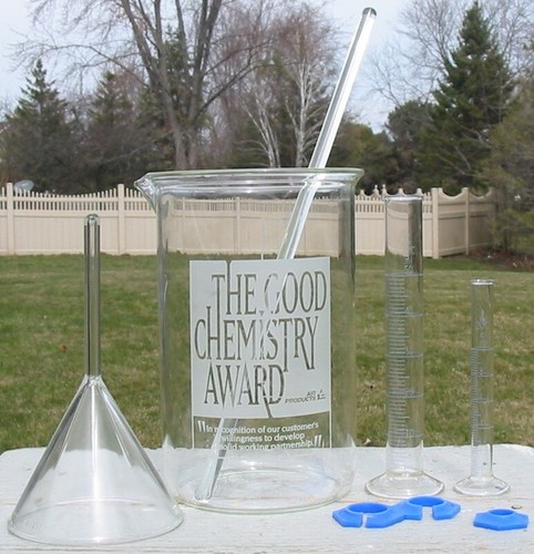 Vtg 2000 ml Beaker Graduated Cylinder Doerr Glass Chemistry Lot Pyrex ...
