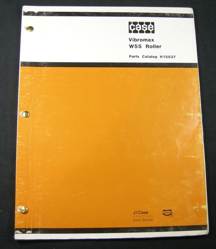 CASE Vibromax W55 Roller Compactor Tamper Parts Manual Book Catalog ...