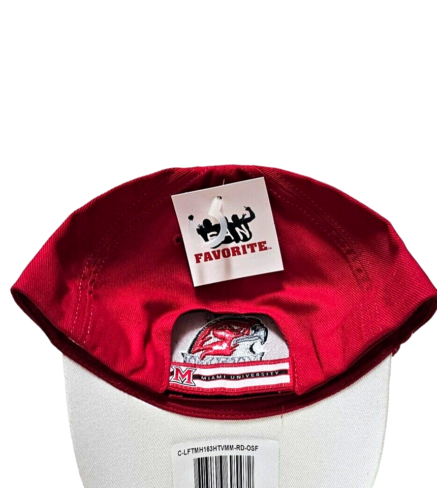 Miami University Redhawks Baseball Hat Cap Adjustable NCAA Licensed New ...