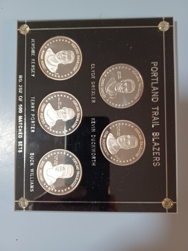 1990-91 Silver Portland Trailblazers Coins Very Rare Set 202 Of 500 | eBay