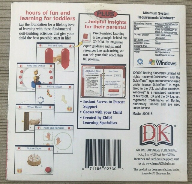 DK Software My First CD-ROM Toddler for sale online | eBay