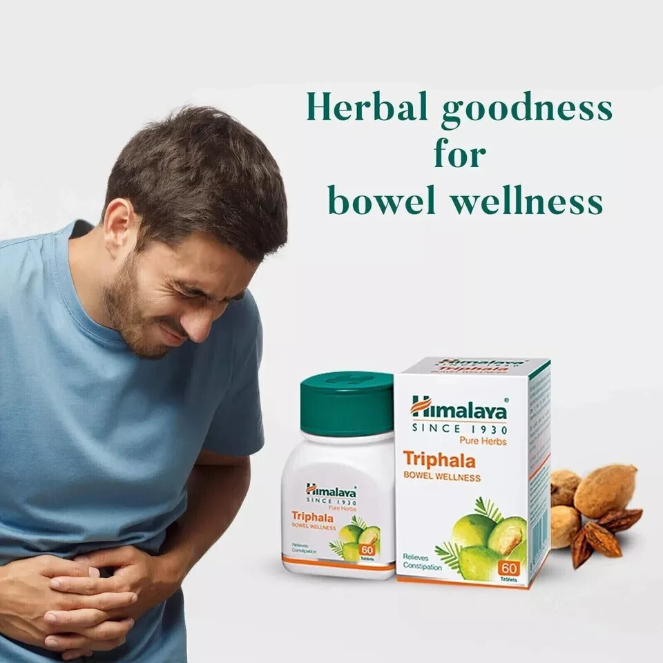 60 Tabs Himalaya Wellness Pure Herbs Triphala Bowel Wellness Tablet ...