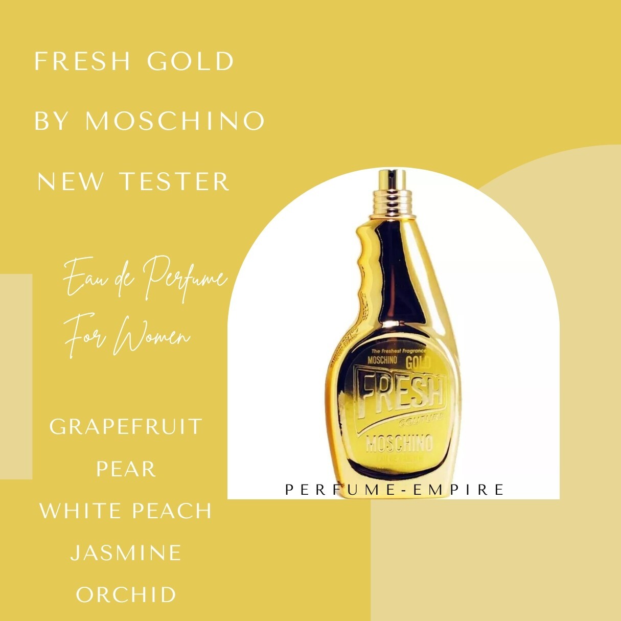 Fresh Gold by Moschino perfume for women EDP 3.3 / 3.4 oz New Tester | eBay