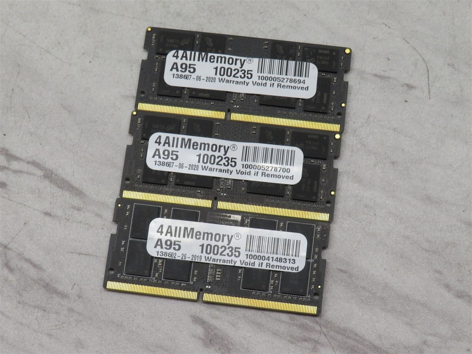 LOT OF 3 Unbranded 16GB DDR4-2133 PC4-17000 Laptop Memory | eBay