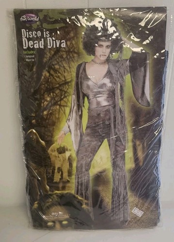 Fun World Disco Is Dead Diva Zombie Adult Womens Costume M/L 10-14 ...