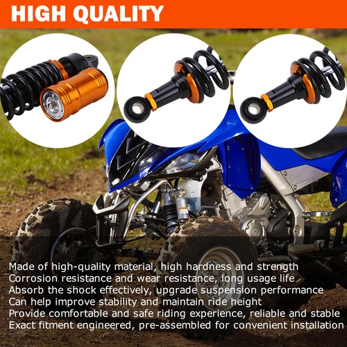 For Honda TRX 400EX 450R & ER 250R 400mm Front Adjustable Air Shocks ...