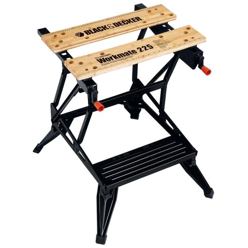 Workmate 28.75 in. x 25.6 Folding Portable Sawhorse Workbench and Vise ...