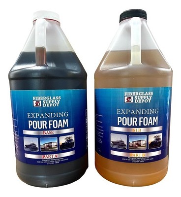6 Lb. Density Expanding Pour Foam, 2 Part Polyurethane Closed Cell ...