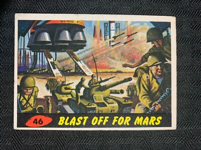 1962 Topps MARS ATTACKS Trading Card #46 Blast Off For Mars (Grade 4.5 ...