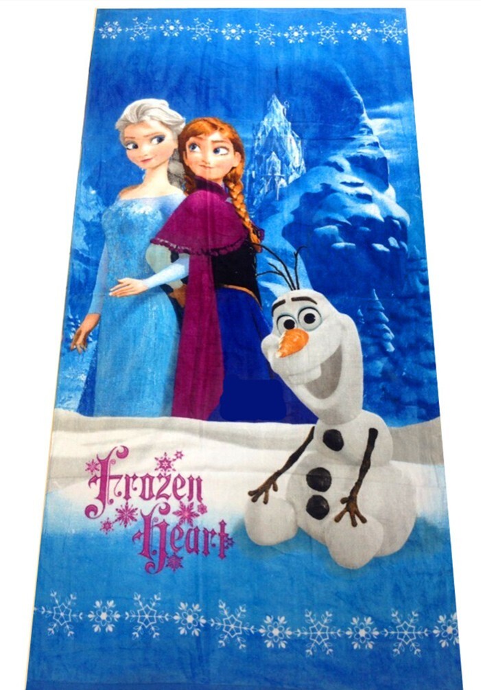Frozen Elsa Anna Olaf Bathrobe Bath Shower Swimming Towel FR15 (Size ...